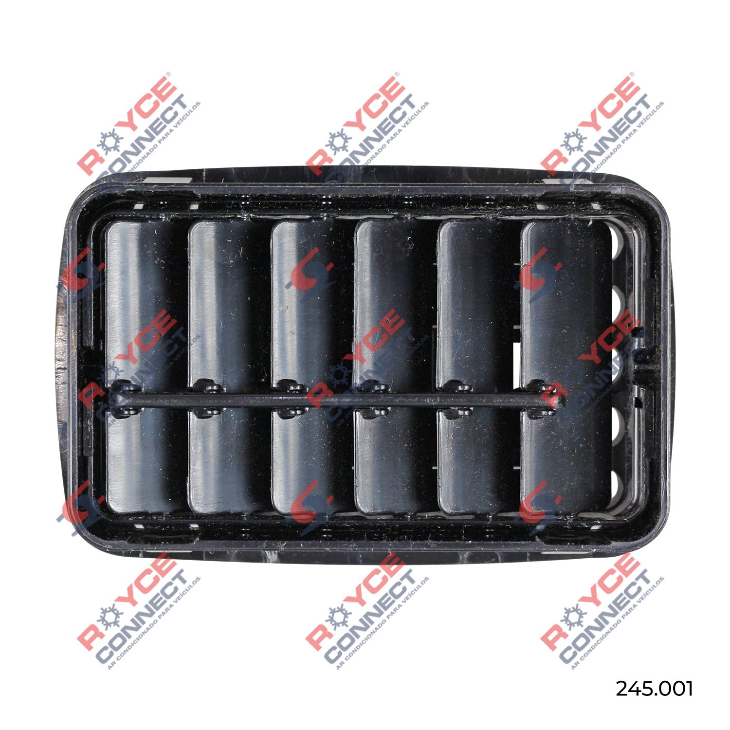 Difusor do Ar Condicionado Universal Retangular - Cor Preto/ com Bocal de 2 Polegadas - Royce ...