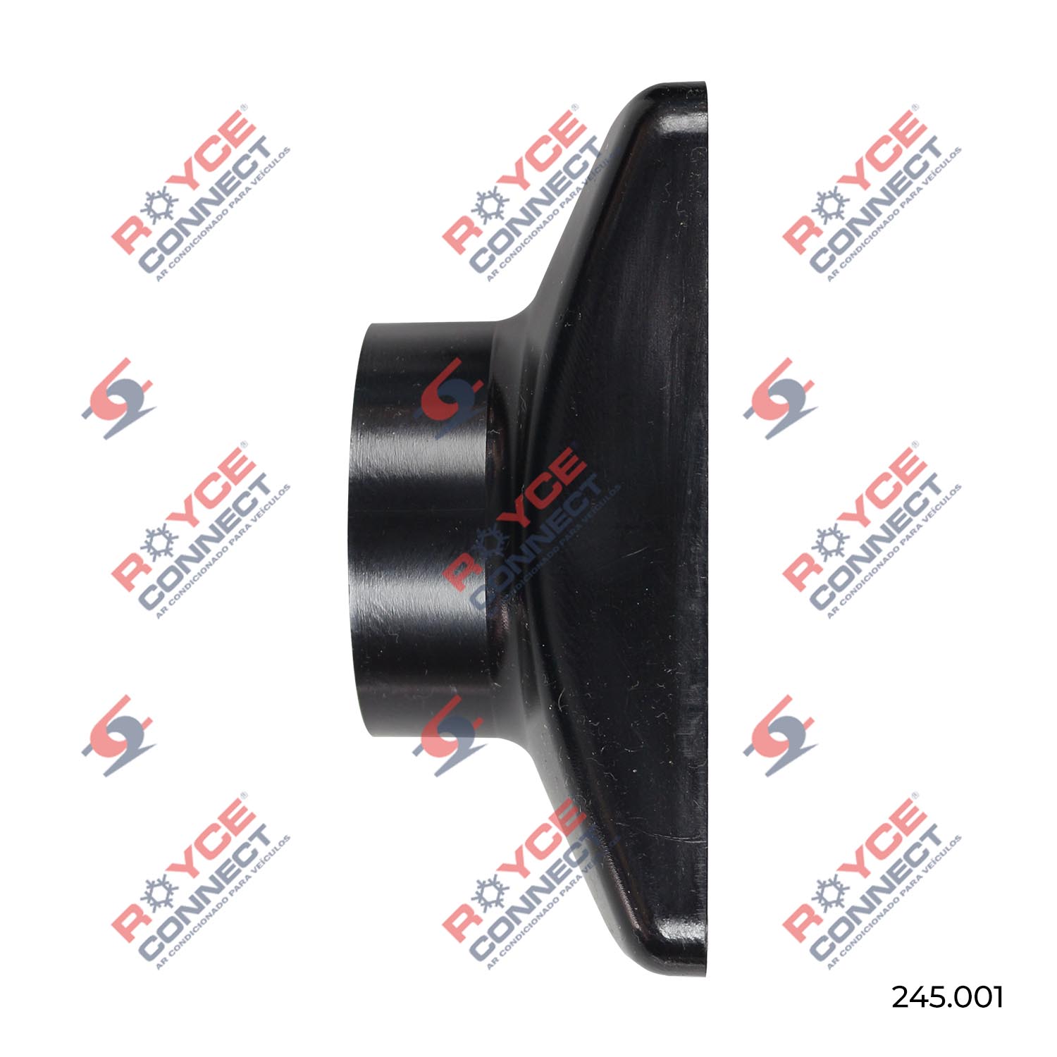 Difusor do Ar Condicionado Universal Retangular - Cor Preto/ com Bocal de 2 Polegadas - Royce ...