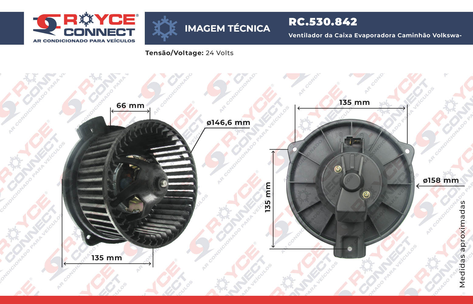 Ventilador da Caixa Evaporadora Caminhão Volkswagen/ Mercedes Benz 2726 ...