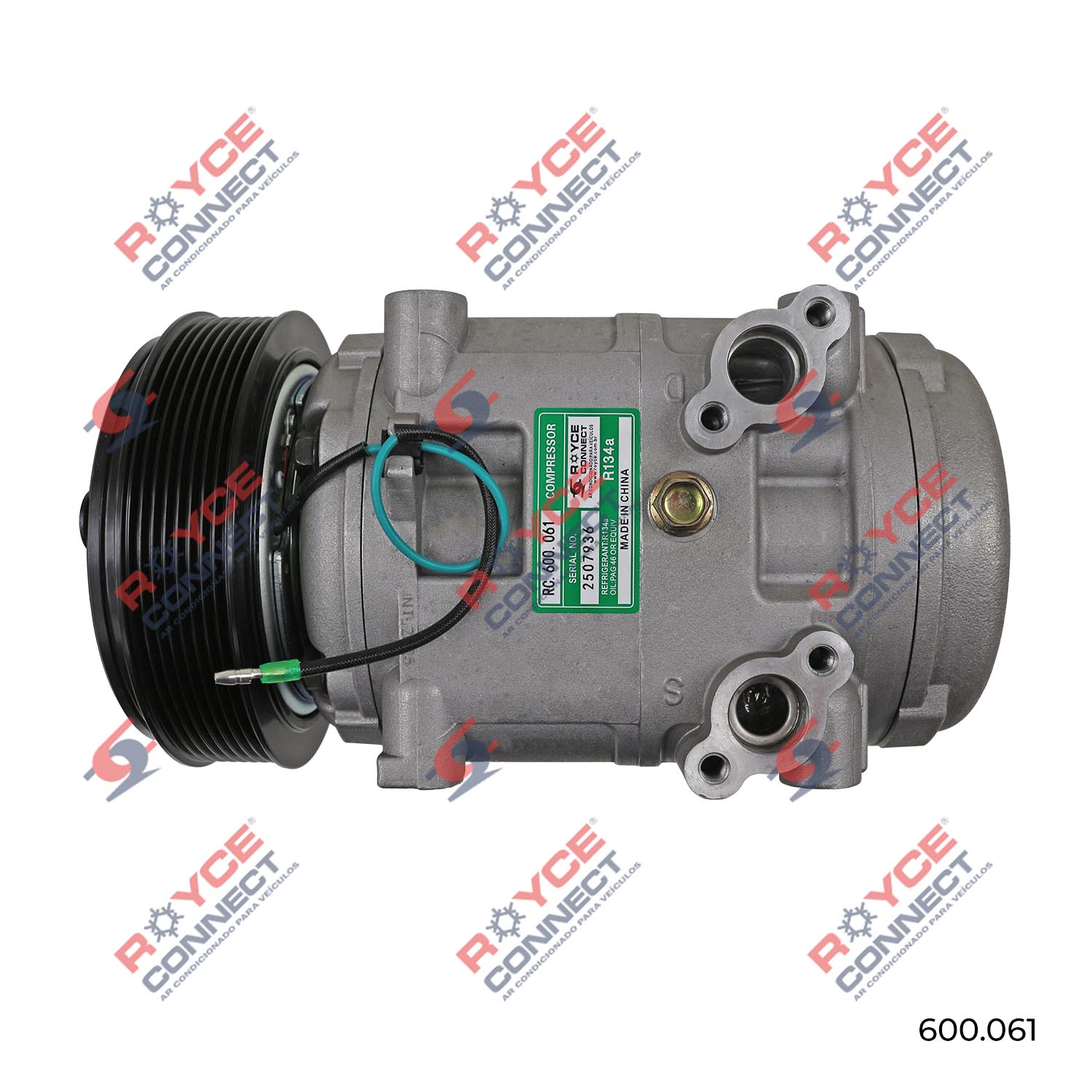 Compressor Modelo TM31HD Ônibus 313 cm³ R134a - 24 Volts Polia 8pk 156mm - Royce Connect