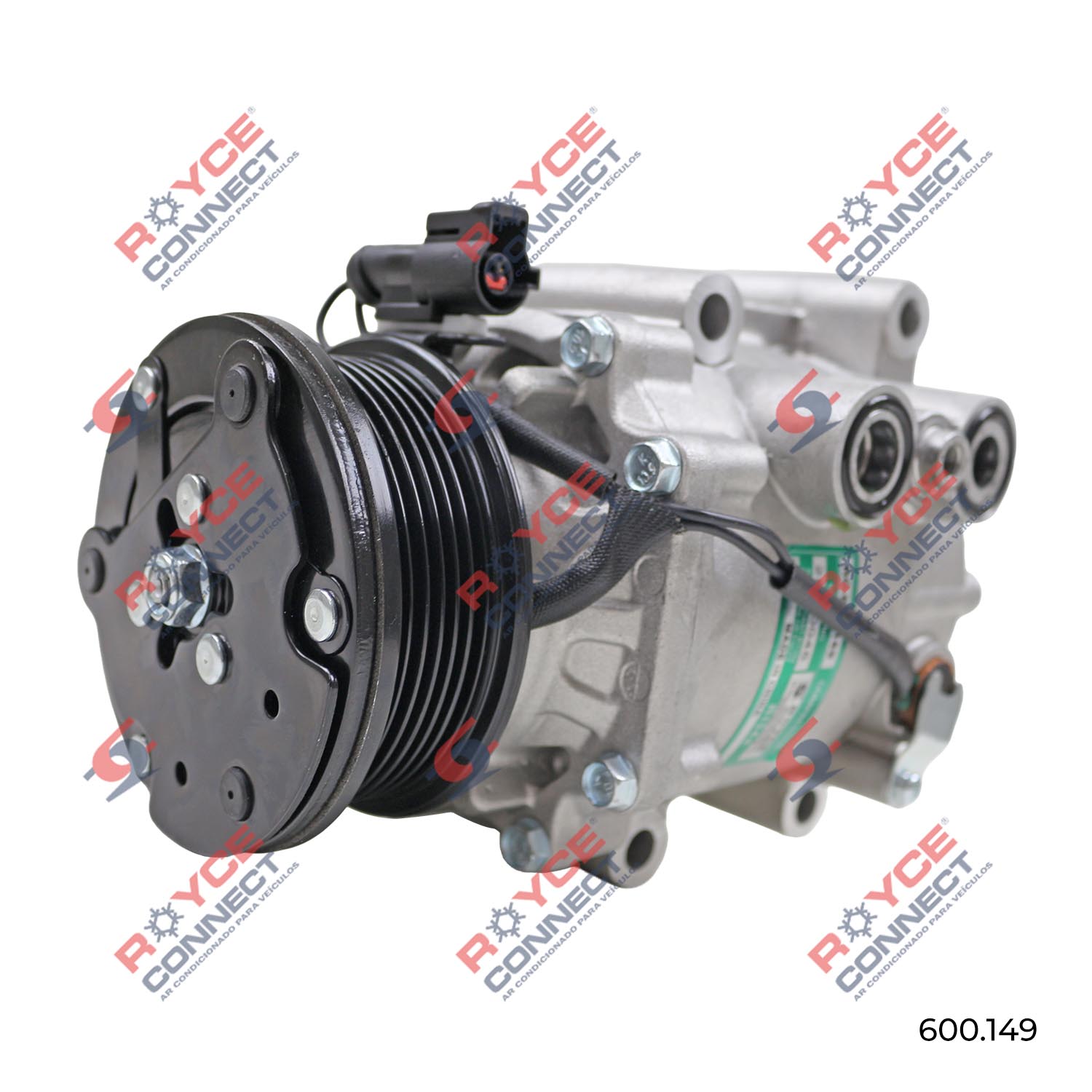 Compressor Ford Focus 2007> Motor Duratec - 12 Volts Polia 6pk 95mm ...
