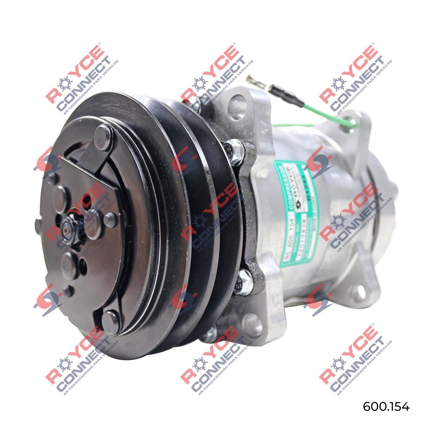 Compressor Modelo 7H15 Máquina Volvo 8 Orelhas Saida Traseira - 24 ...