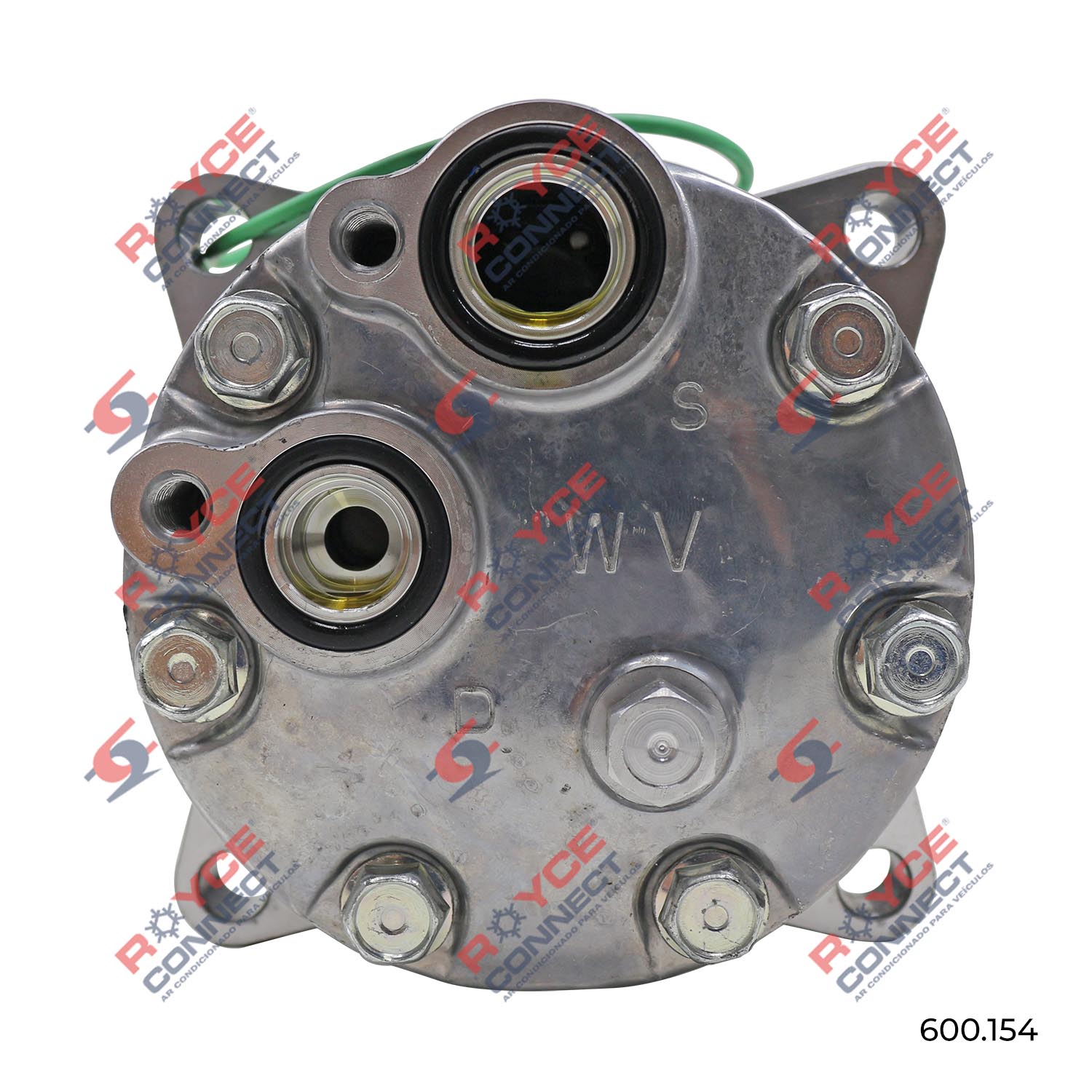 Compressor Modelo 7H15 Máquina Volvo 8 Orelhas Saida Traseira - 24 ...