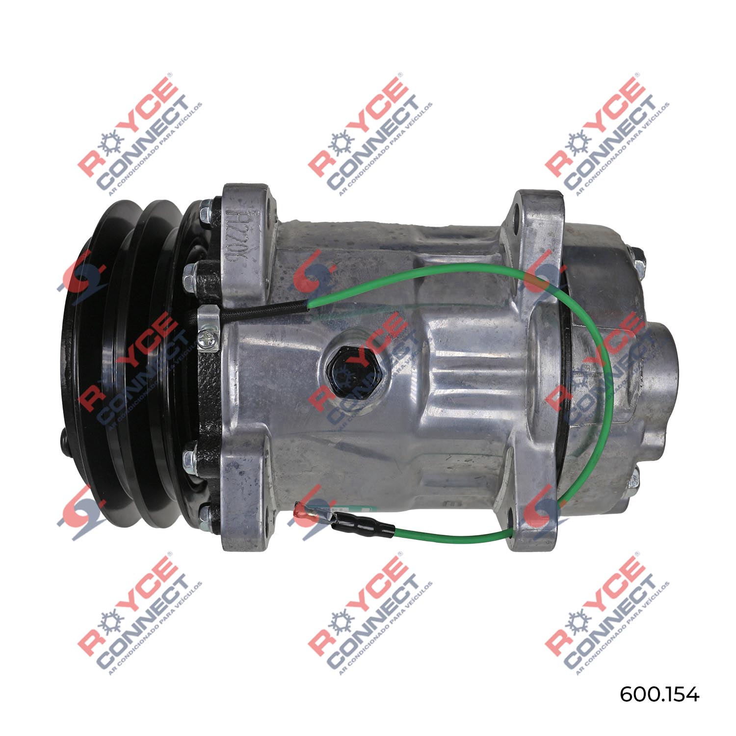 Compressor Modelo 7H15 Máquina Volvo 8 Orelhas Saida Traseira - 24 ...