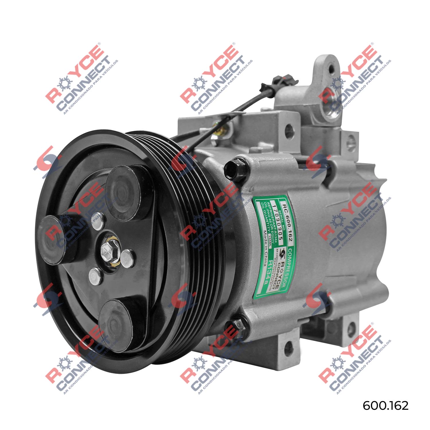 Compressor Modelo Halla Hyundai Santa Fé 2.0 8 Válvulas 2001 Até 2009 ...