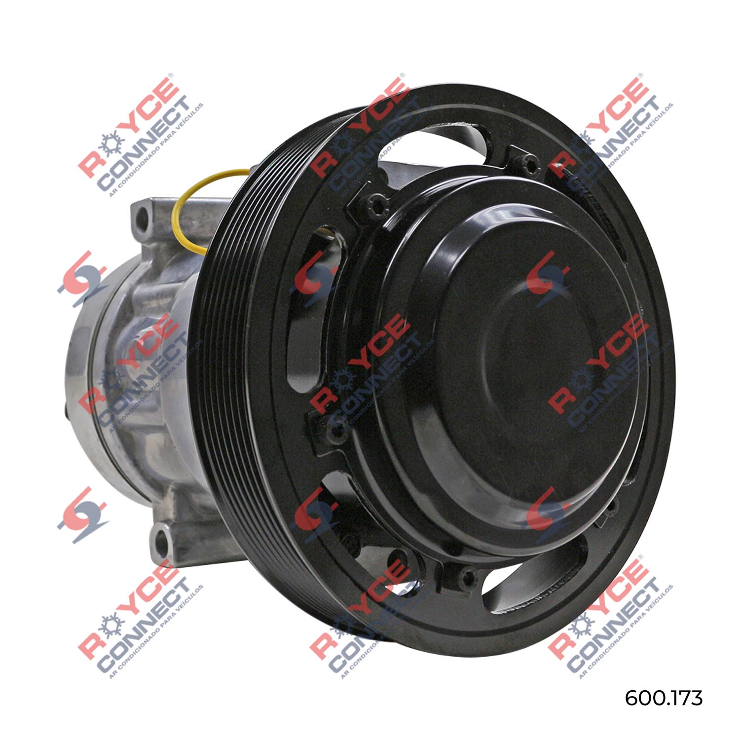 Compressor AB7H15AB 4116U Caminhão Volvo 2008 Até 2019 - 24 Volts Polia ...