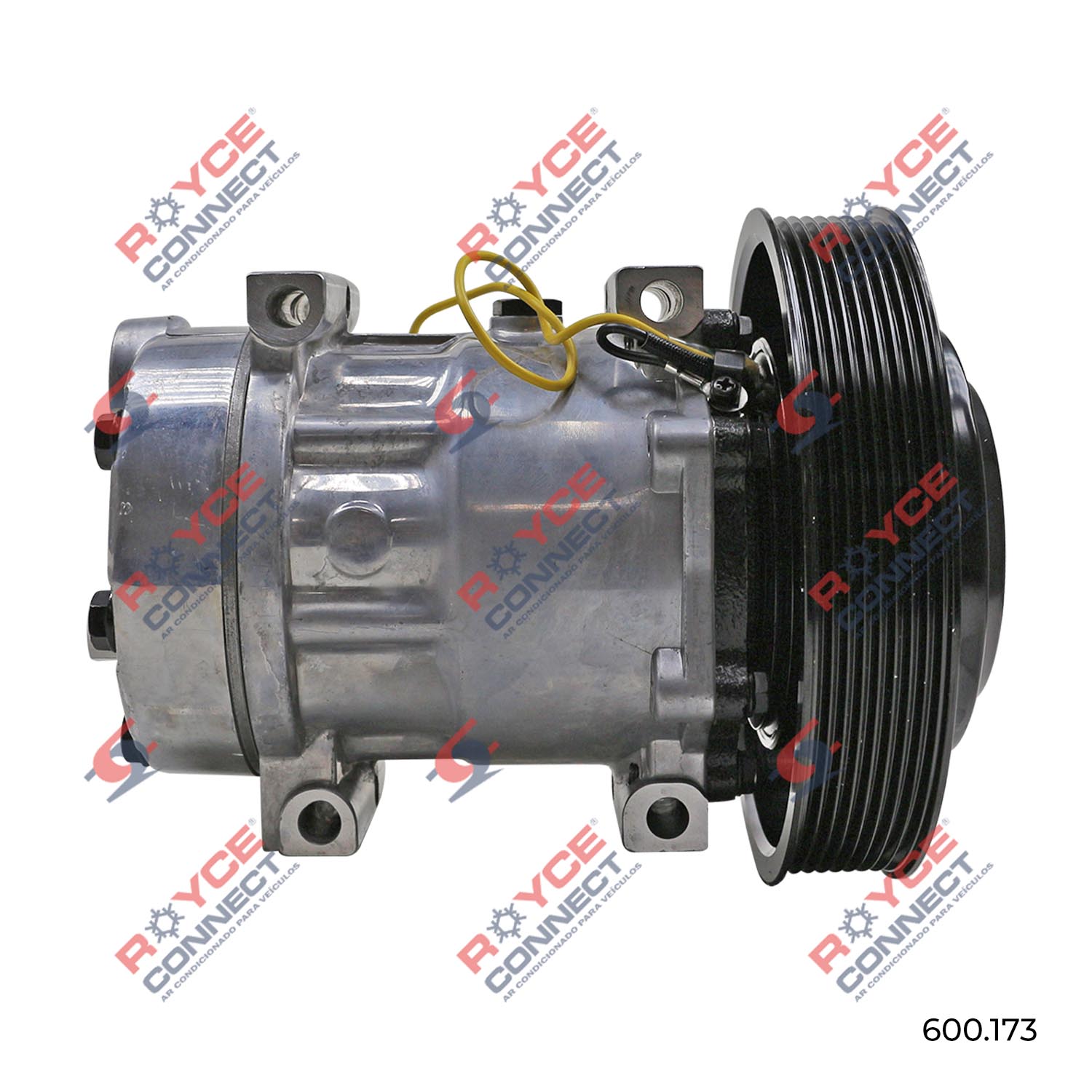 Compressor AA7H15AA 4116U Caminhão Volvo 2008 Até 2019 - 24 Volts Polia ...