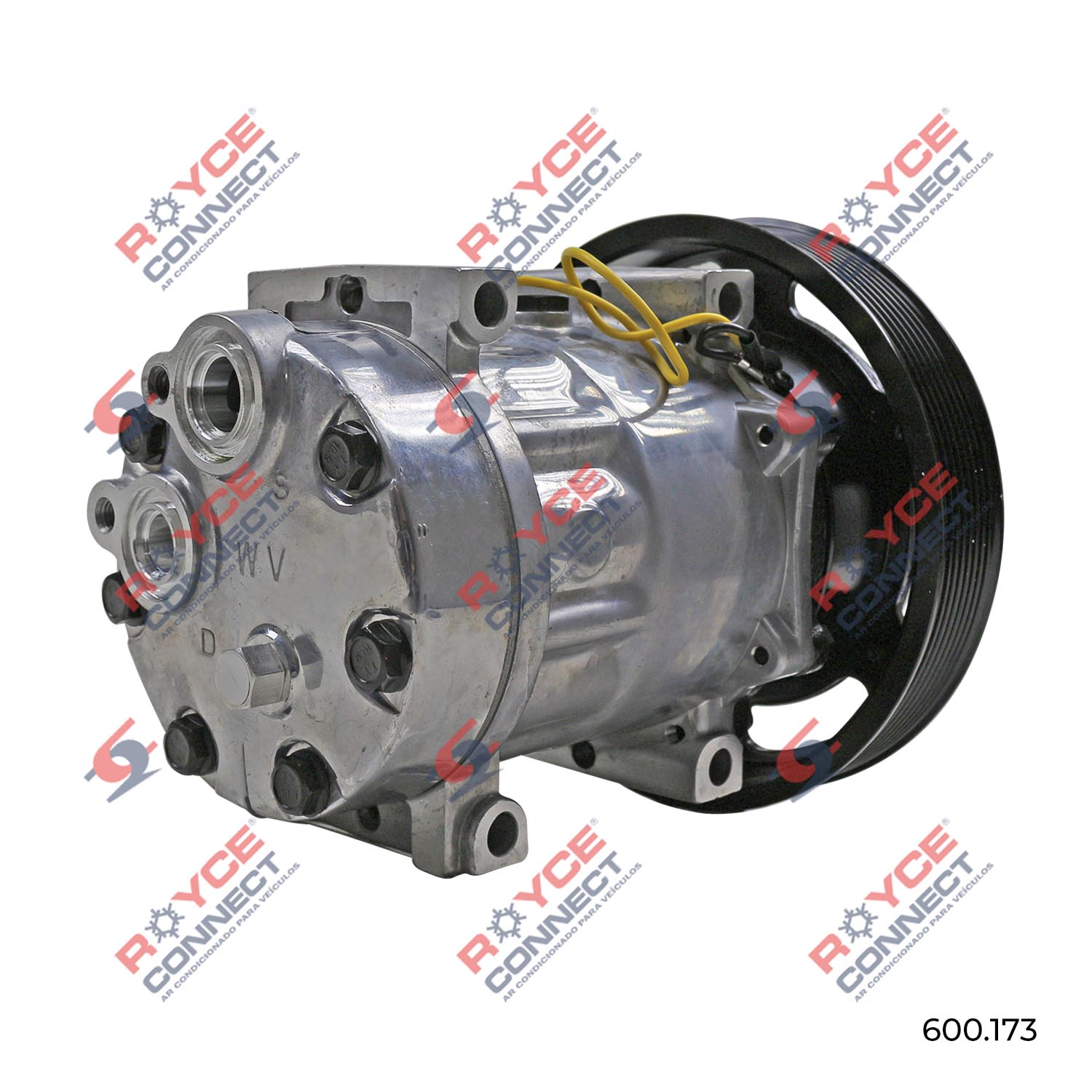 Compressor AA7H15AA 4116U Caminhão Volvo 2008 Até 2019 - 24 Volts Polia ...