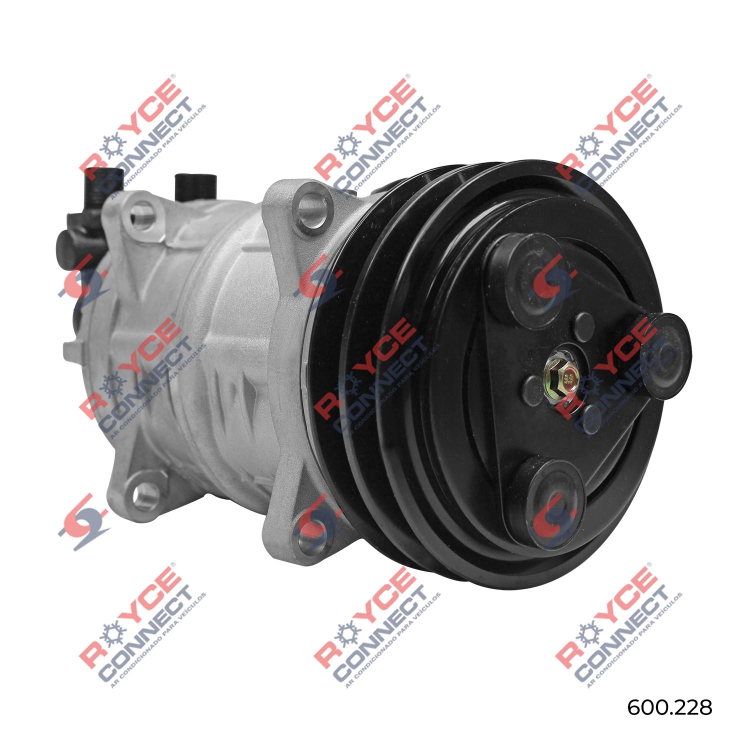 Compressor Modelo TM16HS 163cm 8 Orelhas - 24 Volts Polia 2A 135mm R134a - Royce Connect