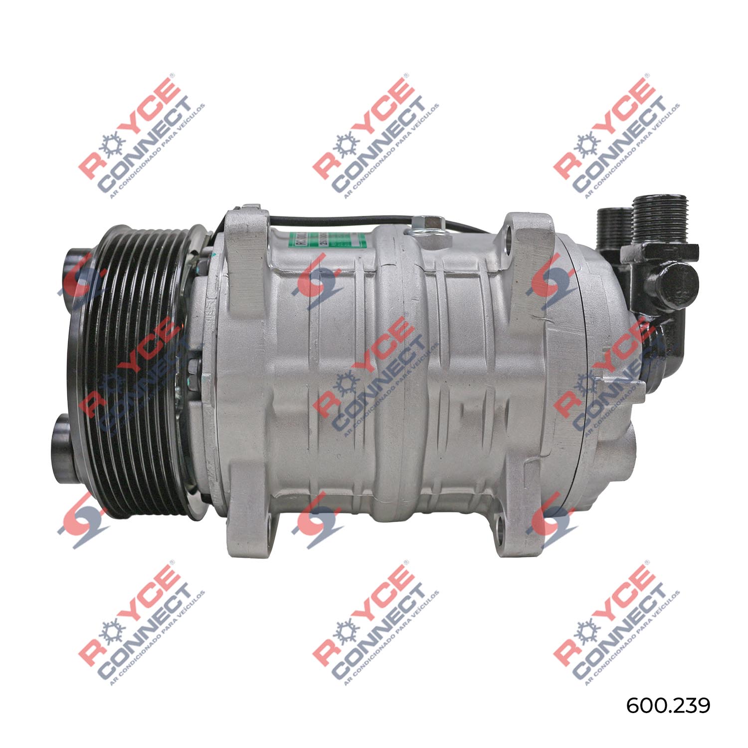 Compressor Modelo TM16HS 163cm³ Saída Para Cima 8 Orelhas R134a - 12 Volts Polia 8pk 119mm ...