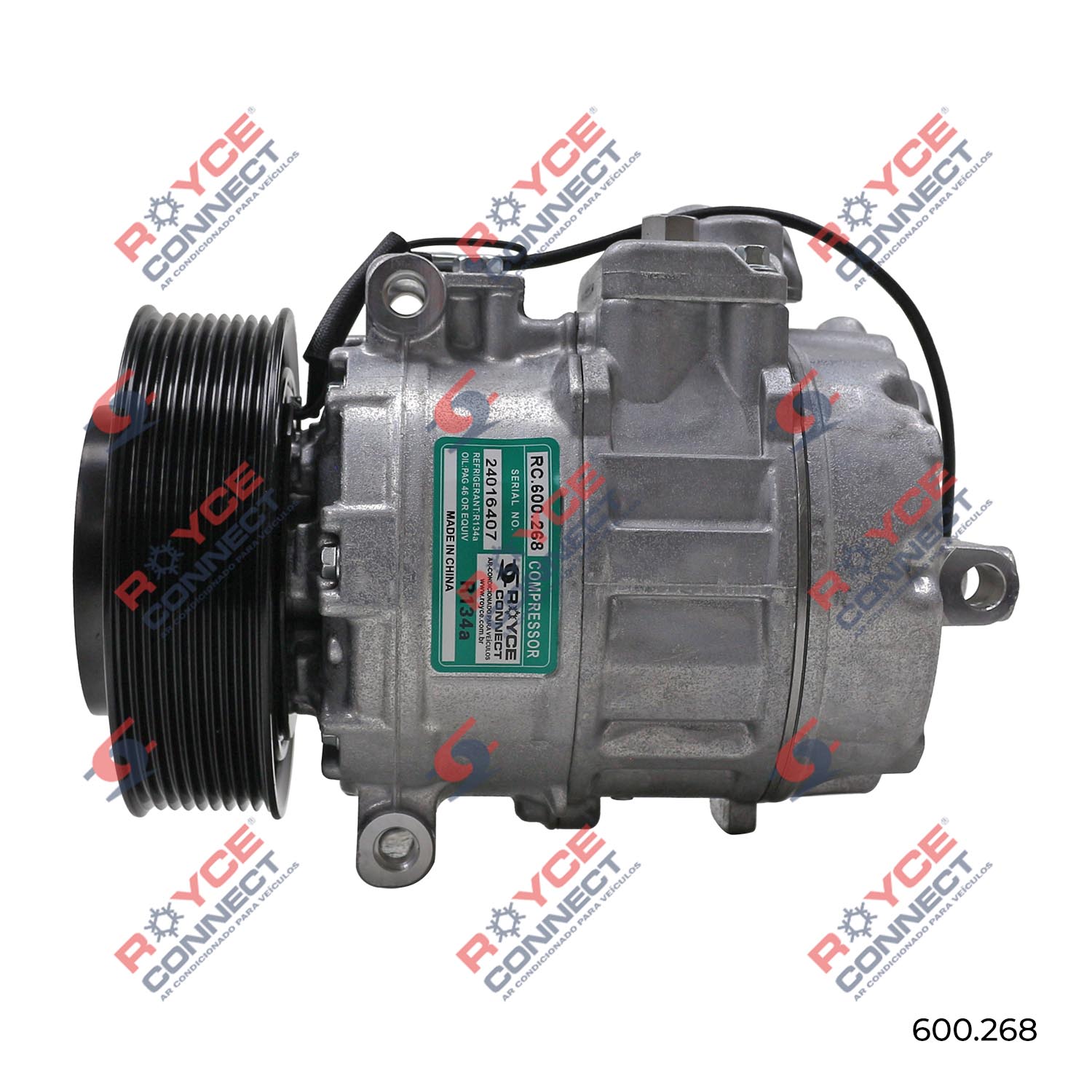 Compressor Modelo Denso 7SBU16C Caminhão Mercedes Benz Axor - 24 Volts ...