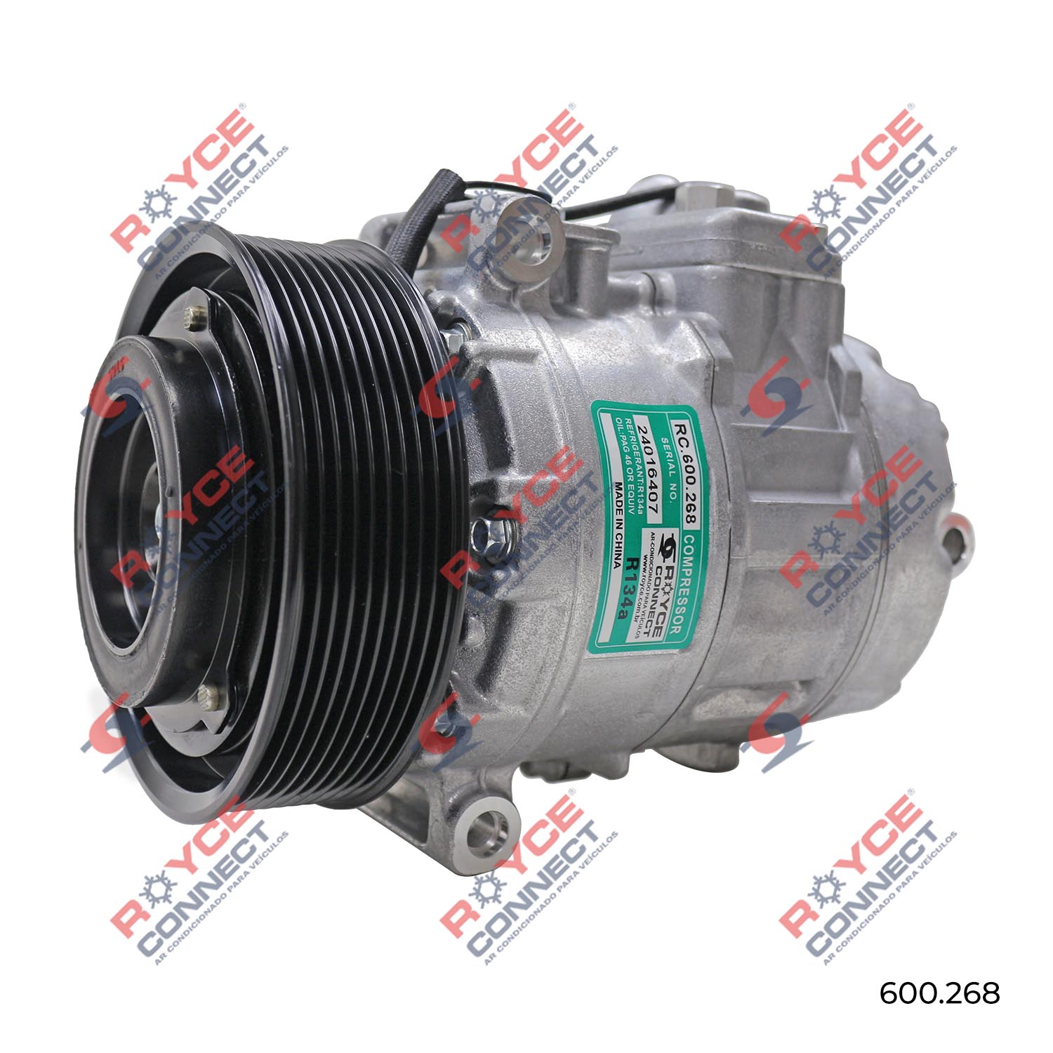Compressor Modelo Denso 7SBU16C Caminhão Mercedes Benz Axor - 24 Volts ...