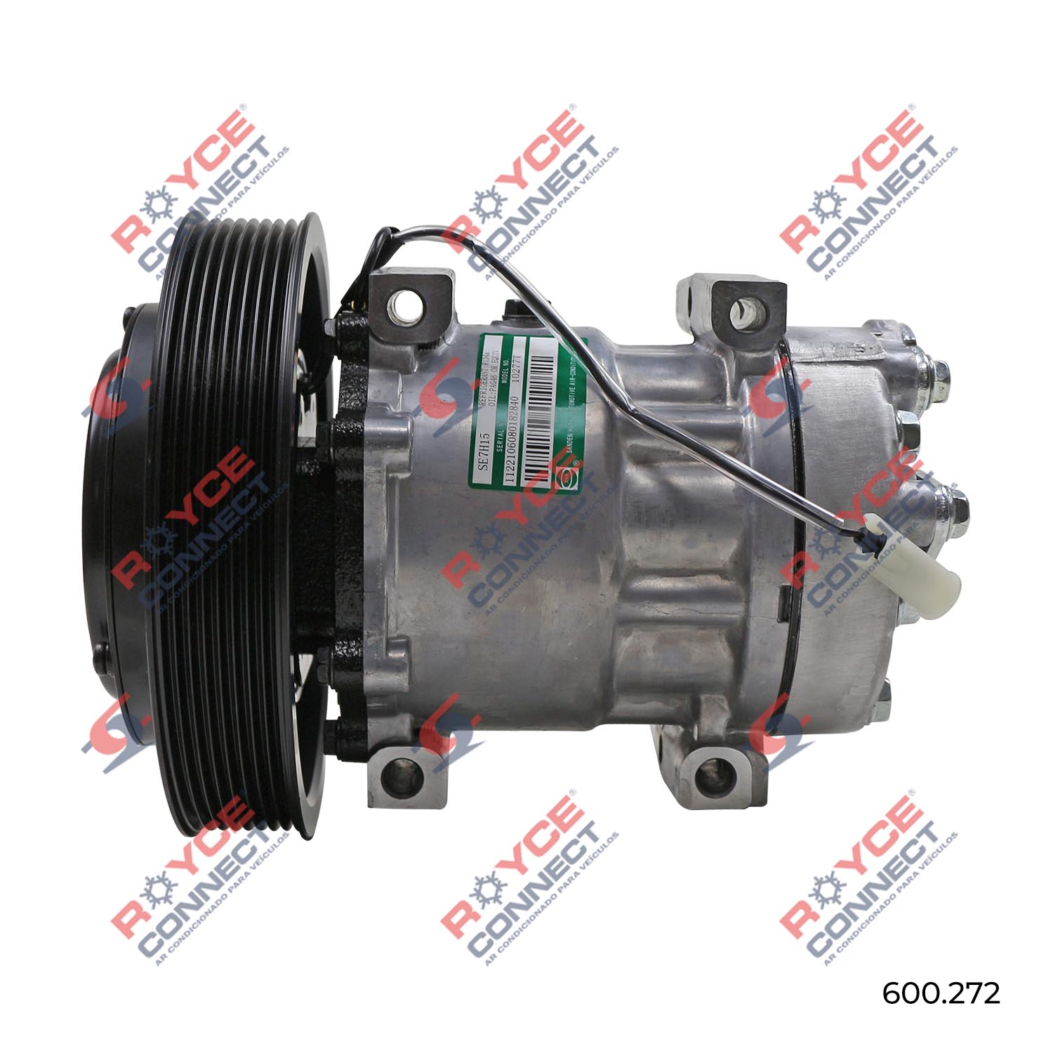 Compressor SANDEN AA7H15AA Original 4116U Caminhão Volvo 2008 Até 2019 ...