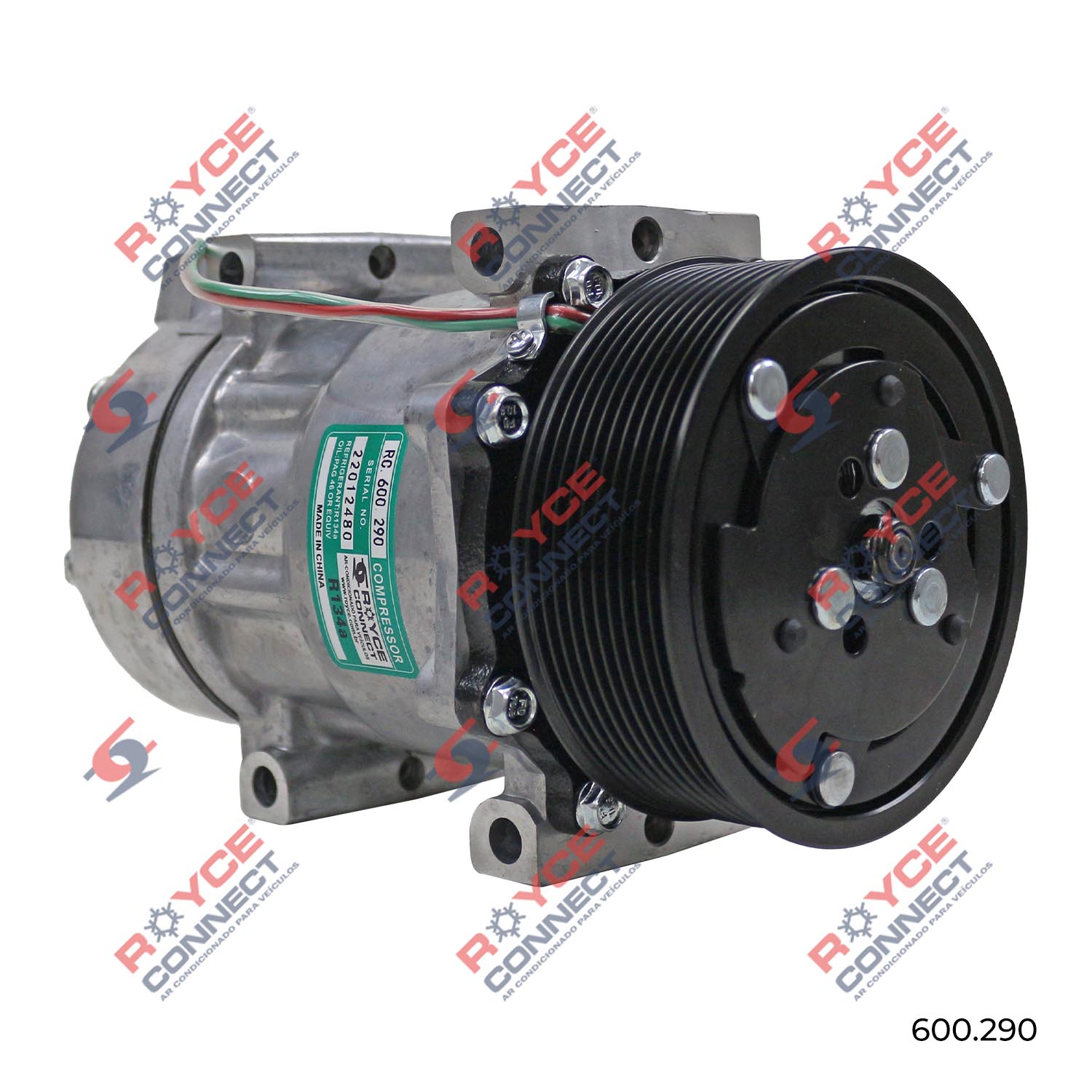 Compressor Modelo AA7H15AA 8275/ 8295 Caminhão Scania 2013> Magnético 2 ...