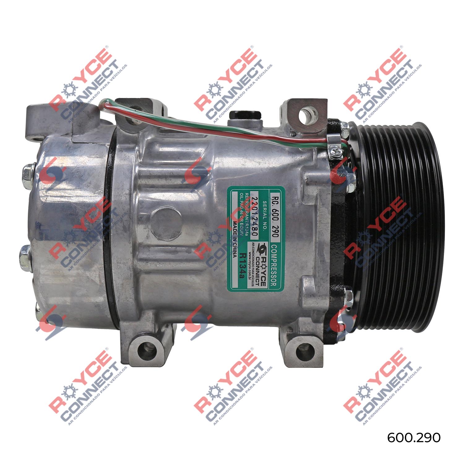 Compressor Modelo AA7H15AA 8275/ 8295 Caminhão Scania 2013> 24 Volts ...
