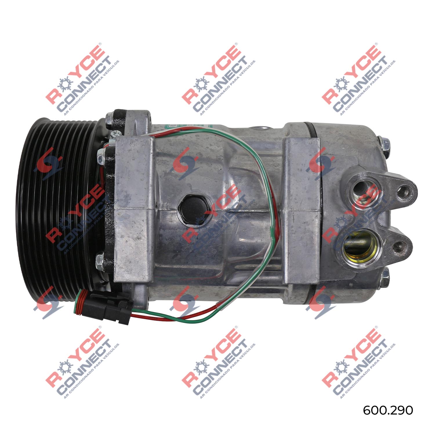 Compressor Modelo AA7H15AA 8275/ 8295 Caminhão Scania 2013> Magnético 2 ...