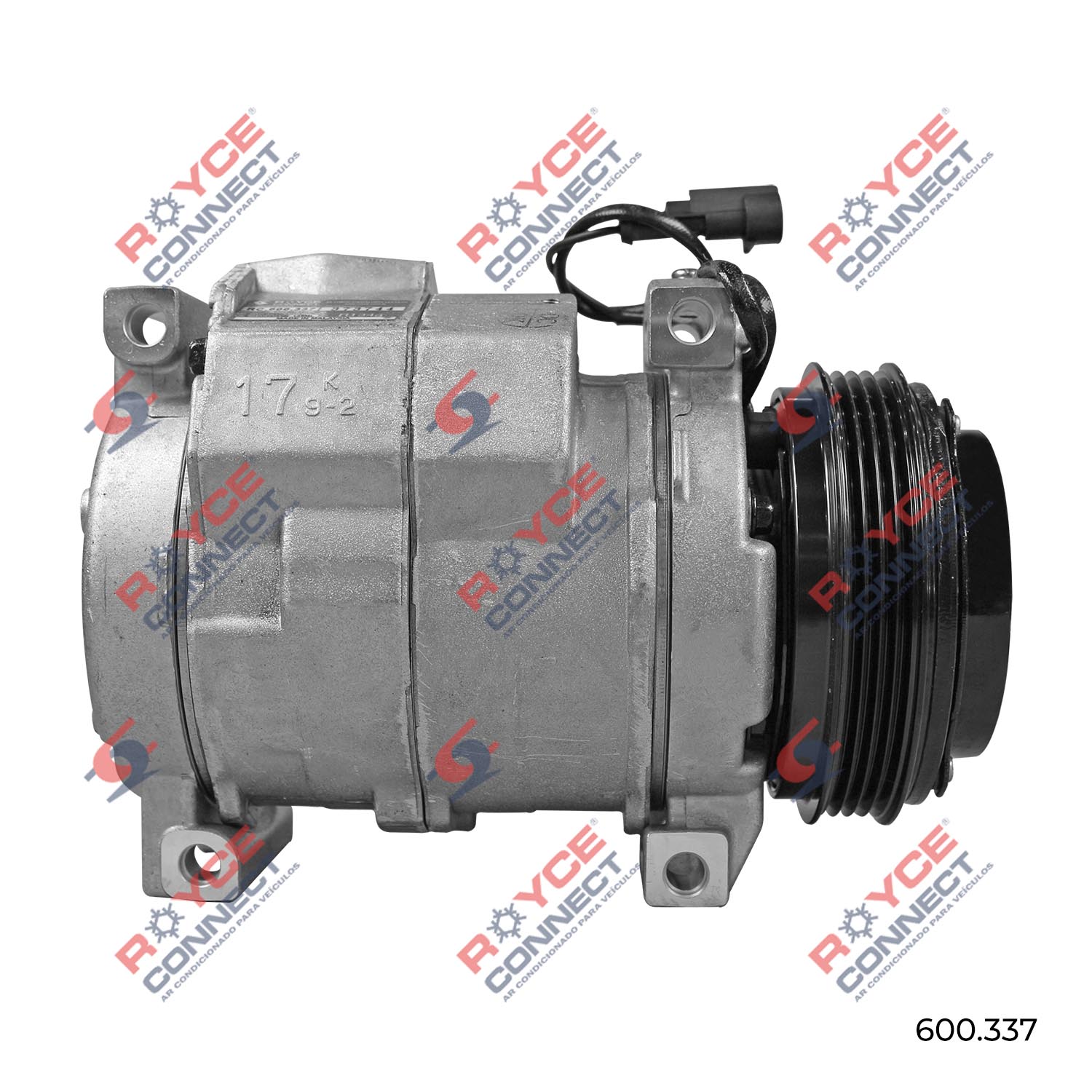 Compressor Modelo Denso 10S17C Caminhão Iveco Daily 2013> - 12 Volts ...
