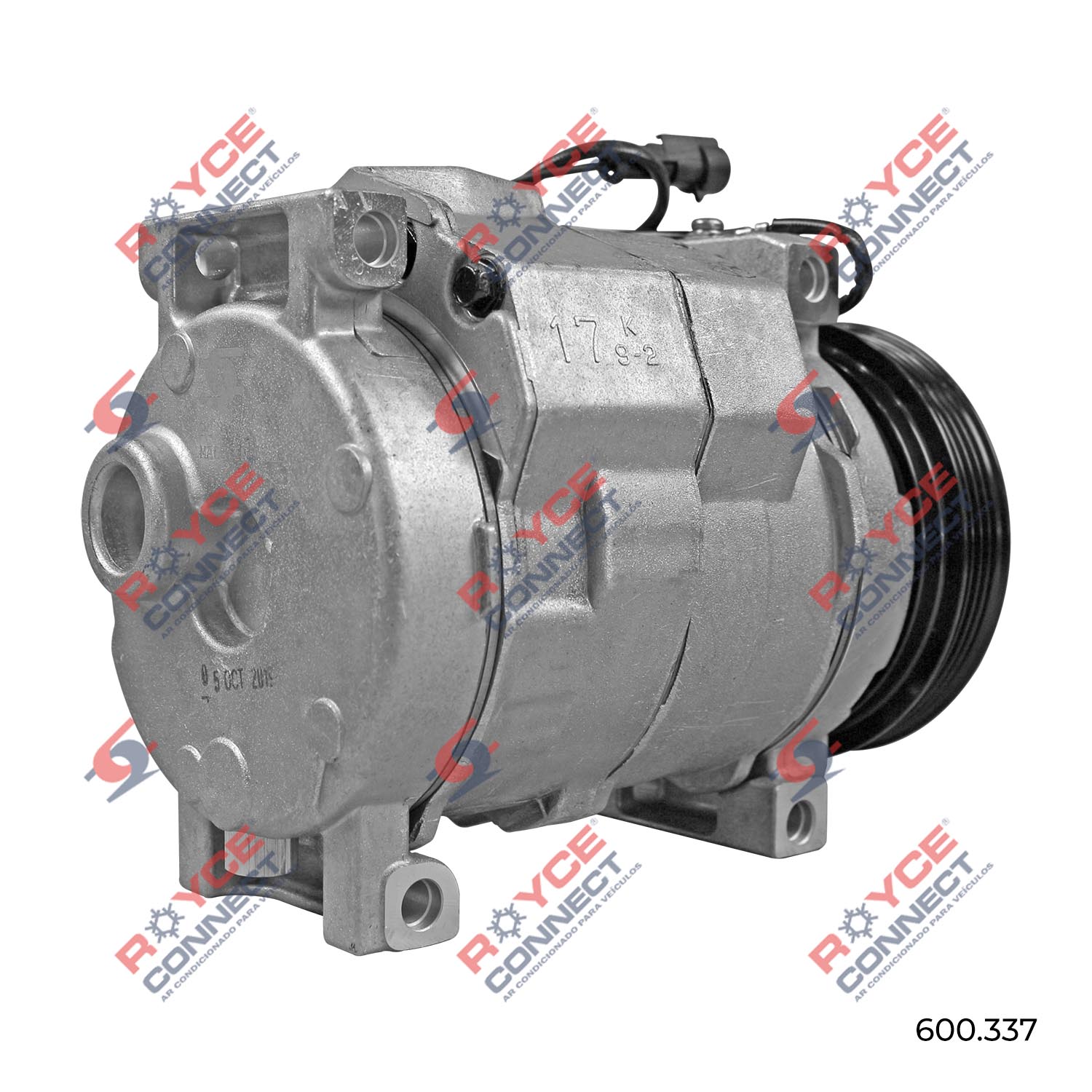Compressor Modelo Denso 10S17C Caminhão Iveco Daily 2013> - 12 Volts ...