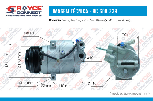 Compressor Chevrolet Cobalt 1.4 - 12 Volts Polia 5pk 116mm OEM ...