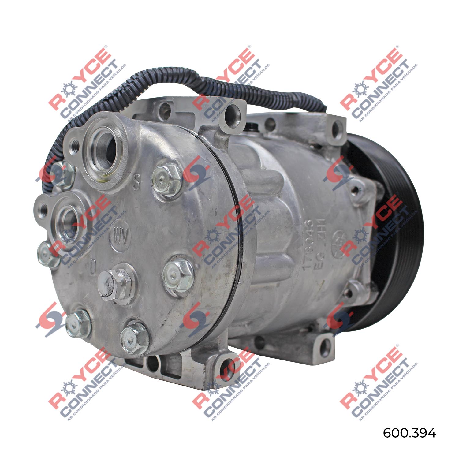 Compressor 7H15 SANDEN Original 8044/ 8242/ 8112/ 6028/ 8176 Caminhão NH 1999 Até 2006/ FH/ FM ...