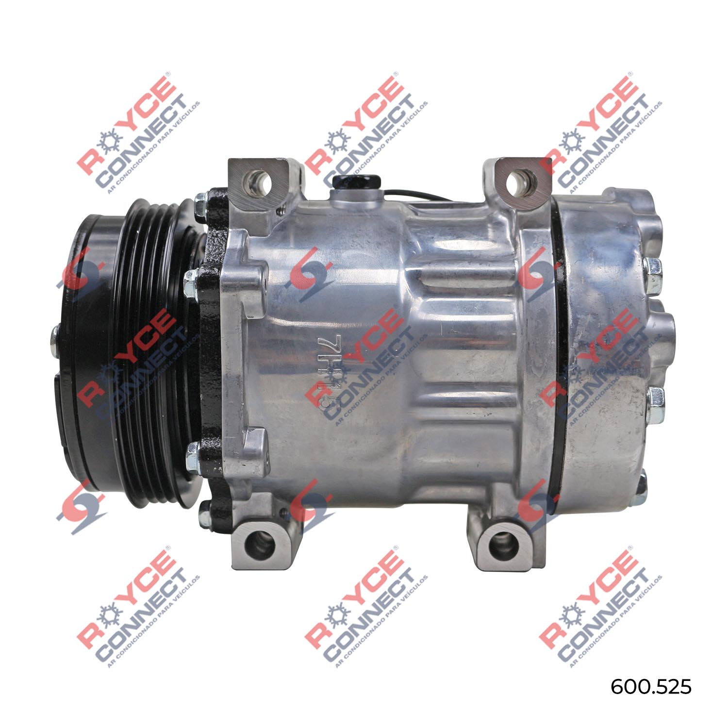 Compressor AA7H15AA Máquina Trator New Holland T6.110/ T7.175/ T7.205 - 12 Volts Polia 4pk 118mm ...