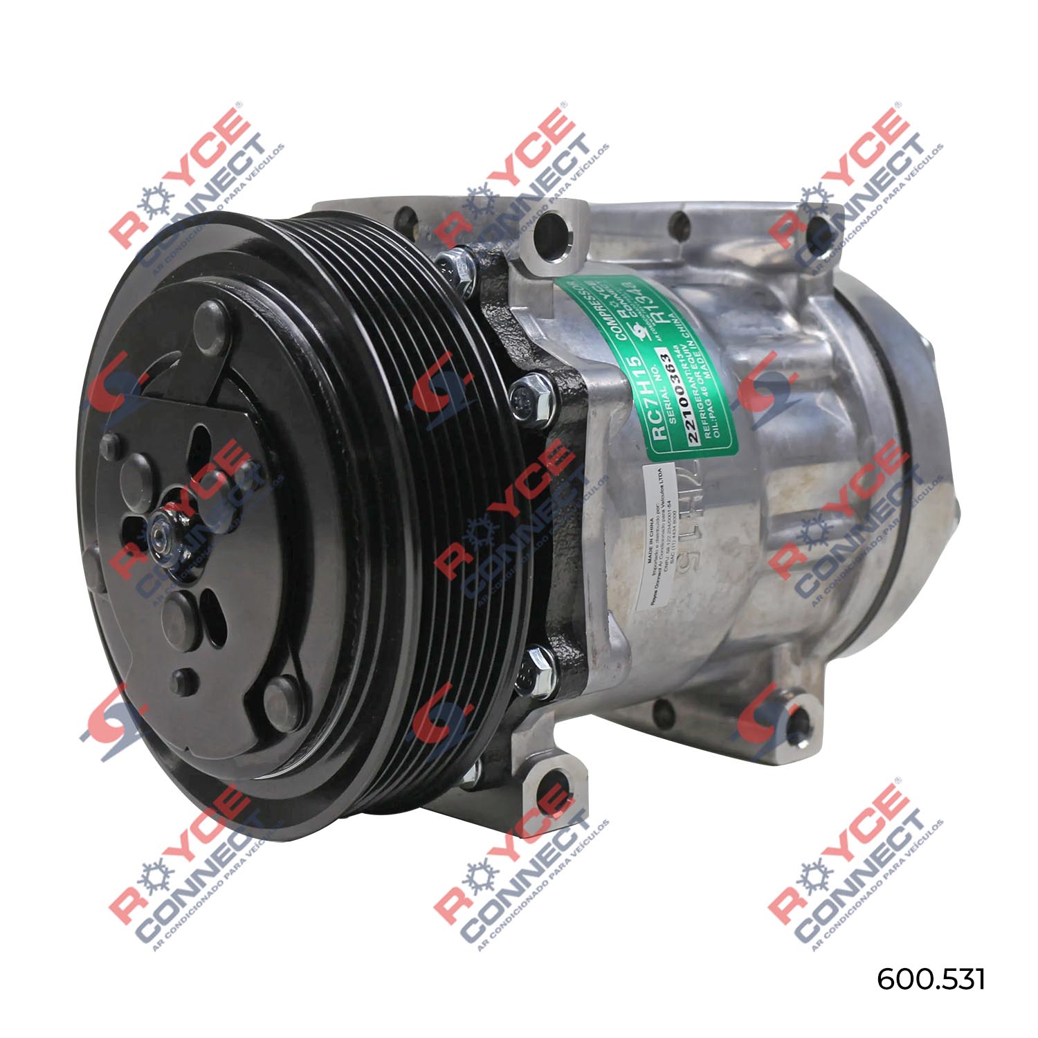 Compressor Modelo AB7H15AB 4470 Caminhão DAF XF105 410/ 460/ 510/ CF360 ...