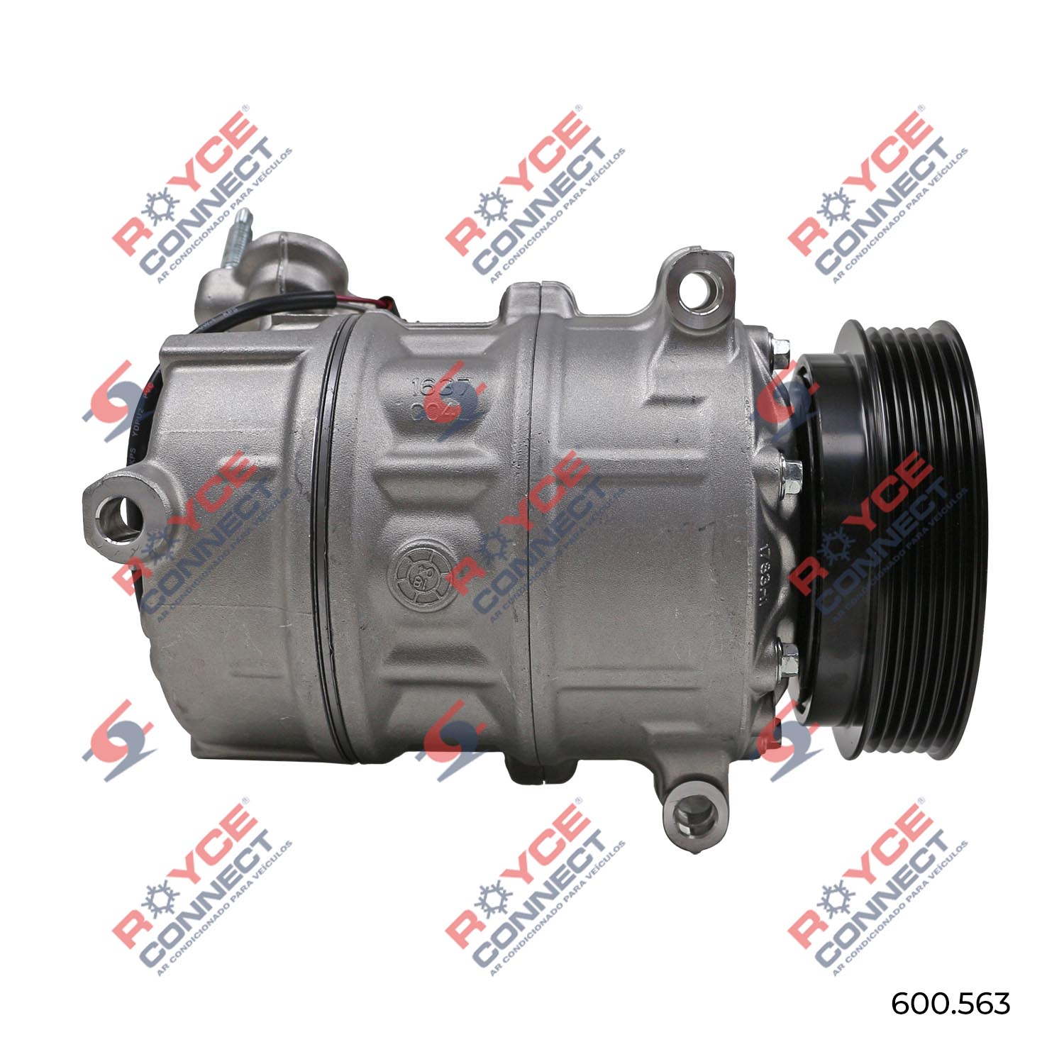 Compressor Volvo XC90 T6 Gasolina 2015 Até 2021 - 12 Volts Polia 6pk ...