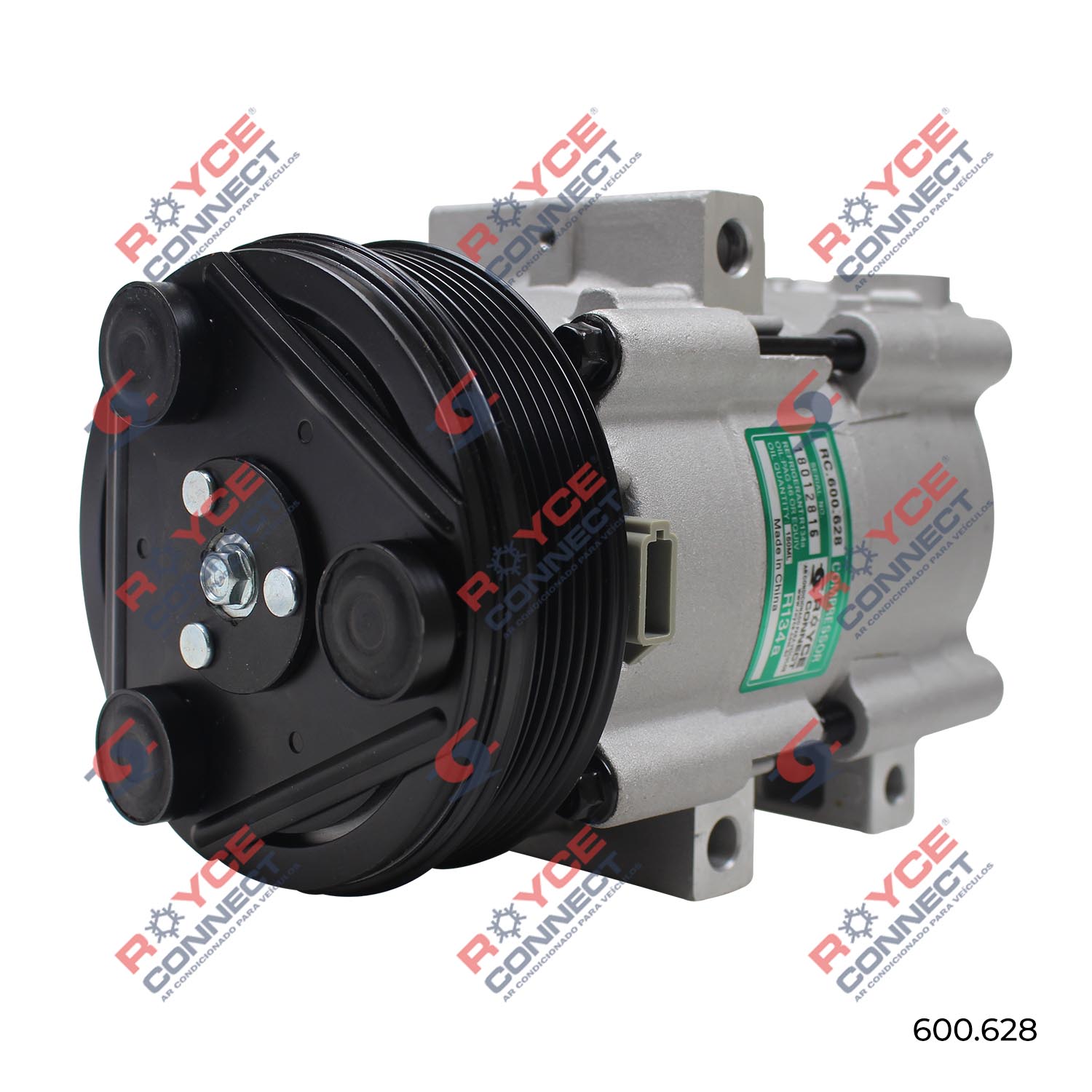 Compressor Ford Modelo Fic FS10 FX15 F250 Diesel - 12 Volts Polia 6pk ...