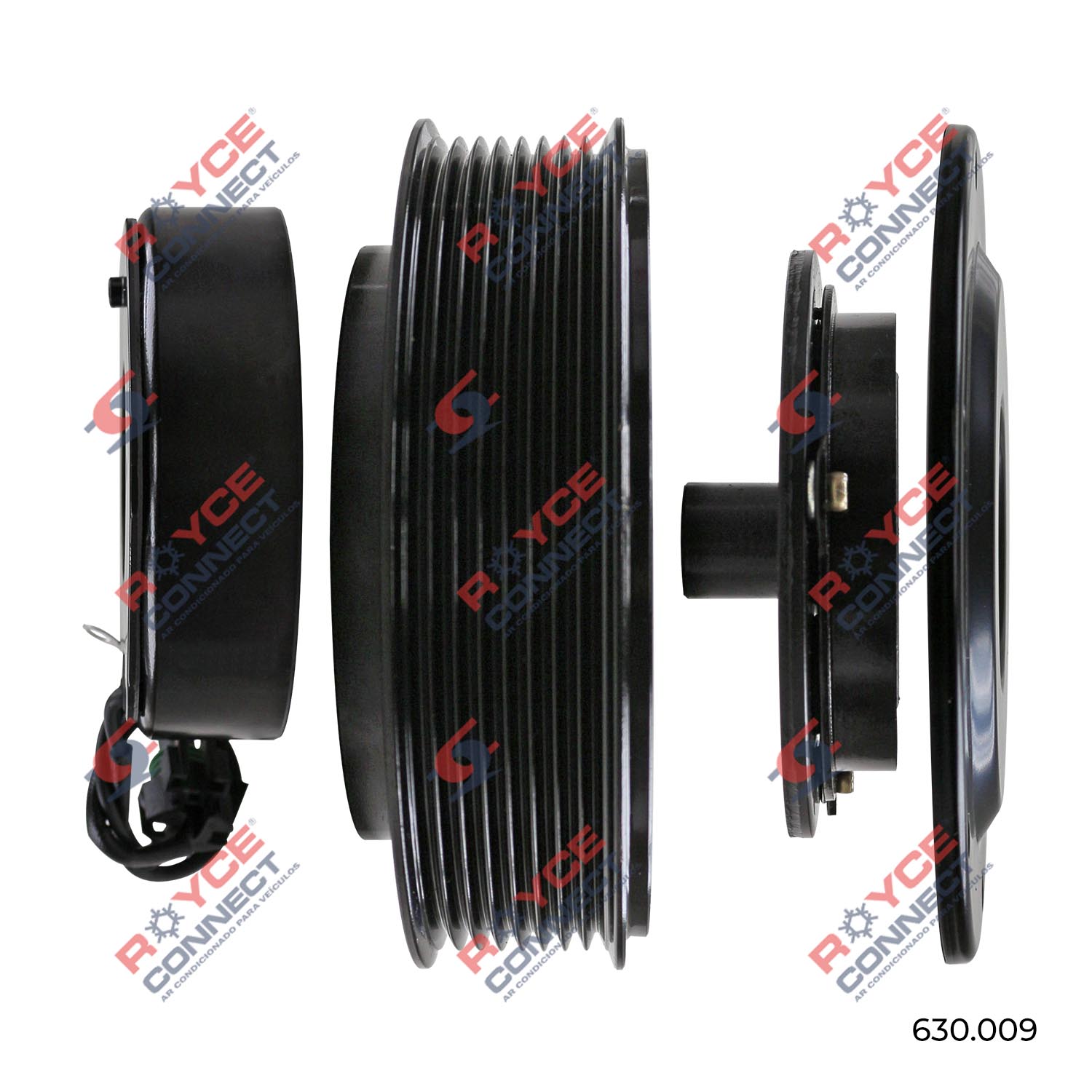 Conjunto de Embreagem do Compressor Denso 10PA17 Máquina John Deere ...