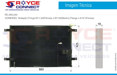Condensador Chevrolet Omega Australiano 2005 Até 2006 Fluxo Paralelo ...