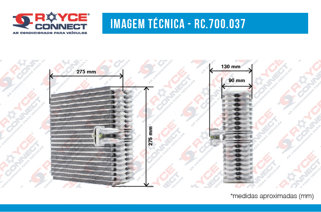 Evaporador Máquina Pá Carregadeira Caterpillar 320C Fluxo Paralelo A/A ...
