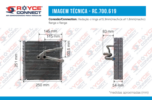 Evaporador Chevrolet Cruze 2017> Fluxo Paralelo OEM: 13435995 - Royce ...