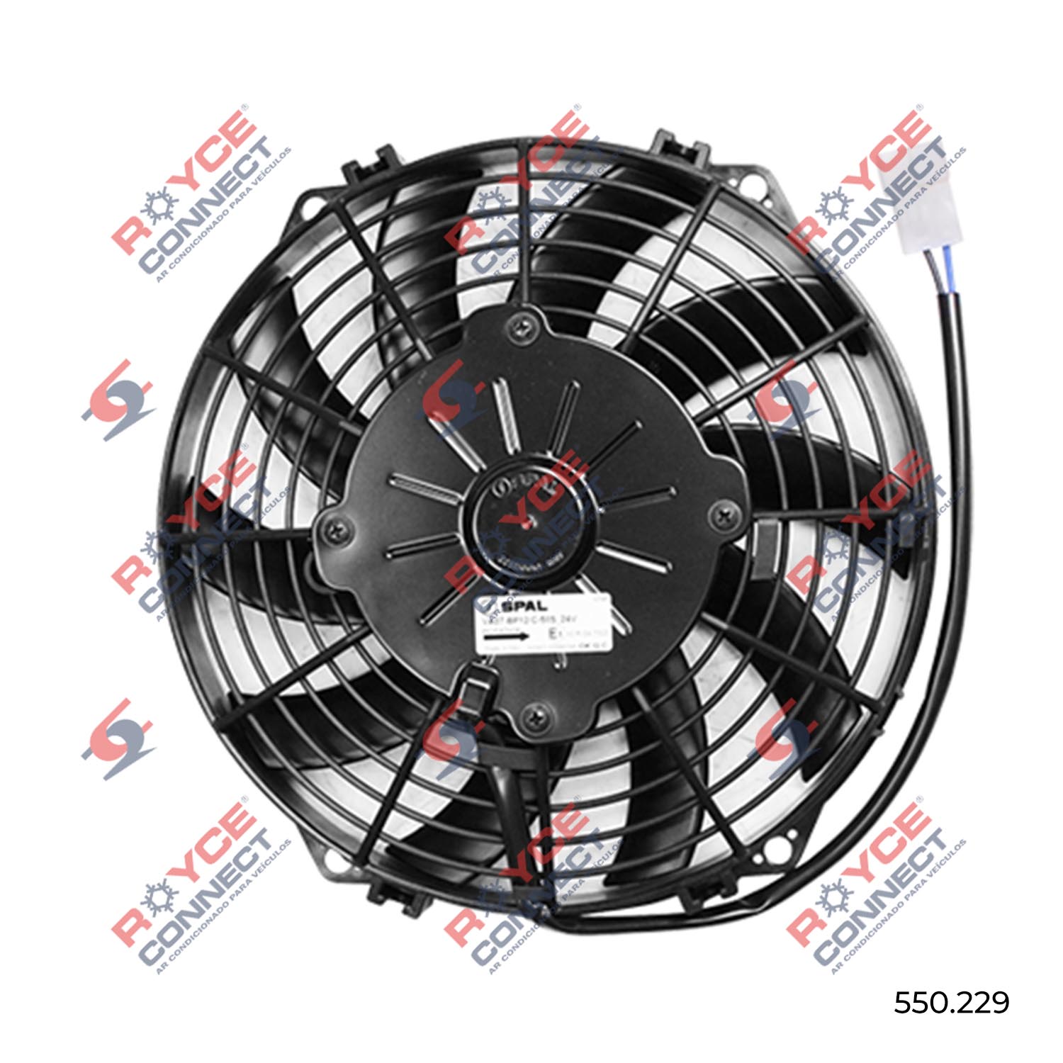 Eletroventilador Universal Spal Soprante 9 Polegadas Pás Em S - 24 ...